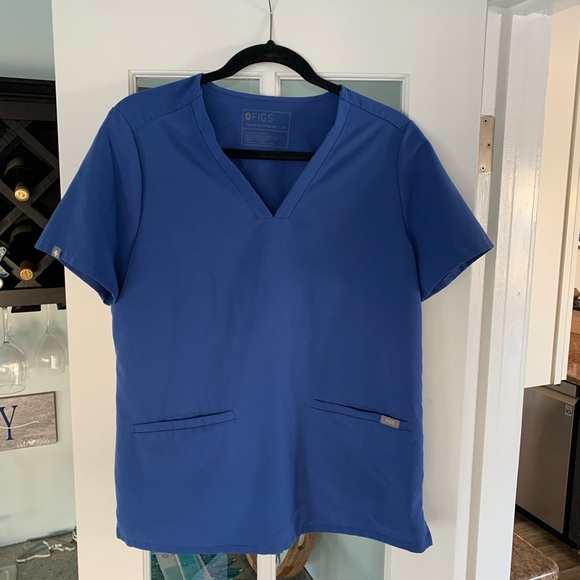 Figs | Tops | Figs Royal Blue Technical Collection Scrub Top | Poshmark